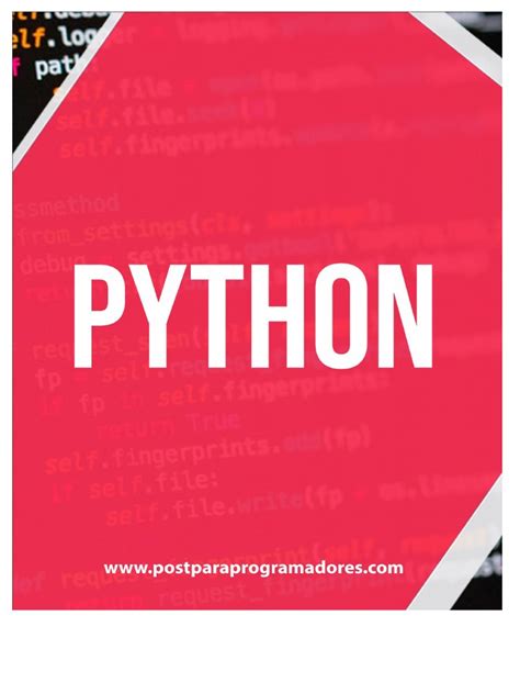 python pdf python lenguaje de programación lenguaje de programación