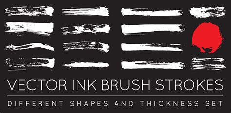 벡터 검정 펜 잉크 브러시 스트로크 의 집합입니다 그런 지 잉크 브러시 스트로크입니다 더러운 브러시 스트로크 0명에 대한 스톡 벡터 아트 및 기타 이미지 Istock