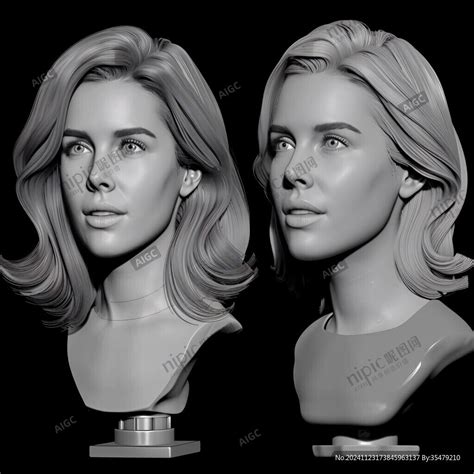 Ai创作图人物头像模型 头模假模 3dmax人物 美容练习头模 写实美女 写实女人 模特3d模型 3d模 写实模型 3d人物设计 3d美女 人物建模 3d建模 头模 精模 昵图网