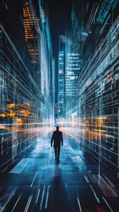 Abstract Data Visualization With Figure Walking Through A Data Driven