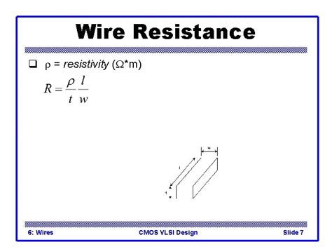 Introduction To Cmos Vlsi Design Lecture 6 Wires