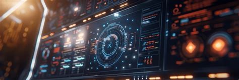 Premium Photo A Futuristic Computer Monitor Displaying An Abstract Network Monitoring