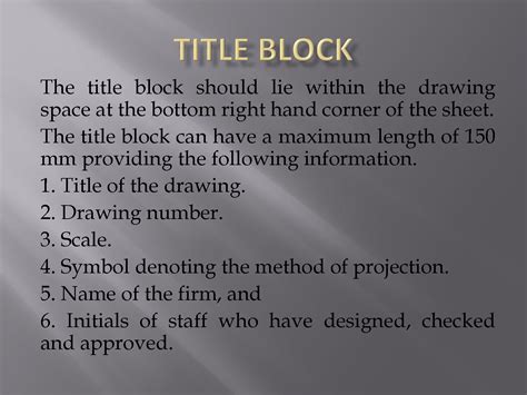 SOLUTION Title Block And Types Of Lines Studypool