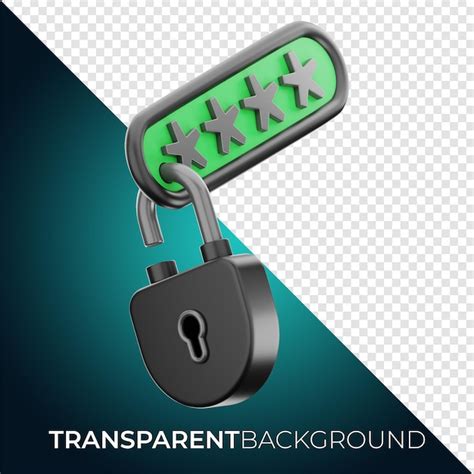 Premium Psd Premium Security Lock Icon 3d Rendering On Isolated