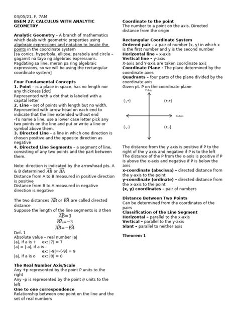 Calculus With Analytic Geometry Overview Pdf Cartesian Coordinate