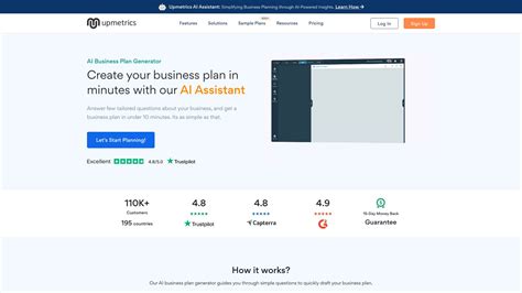 Upmetrics Ai Business Plan Generator Create Business Plans Fast Creati Ai
