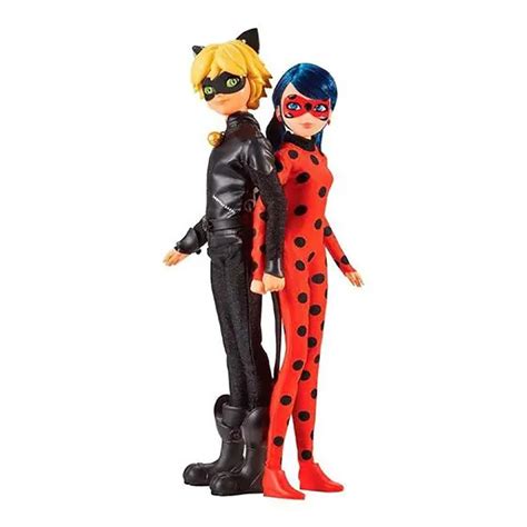 Boneca Miraculous Ladybug E Cat Noir Dorémi Brinquedos