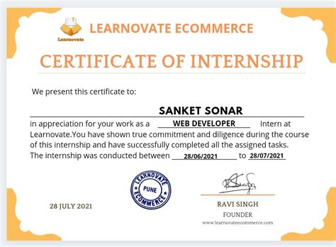 sanket sonar on linkedin learnovate internship learning webdevelopment