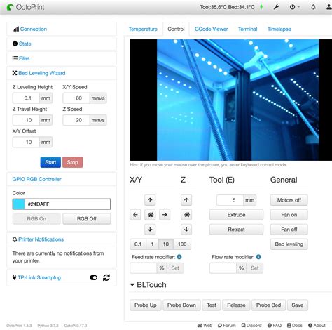 Octoprint Gpiorgbcontroller