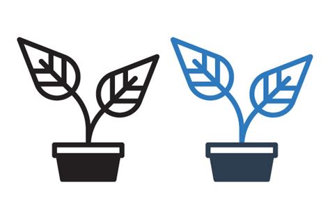 Tree Plantation Icon Sign Symbol Vector Graphic By Anwar016bd Creative Fabrica