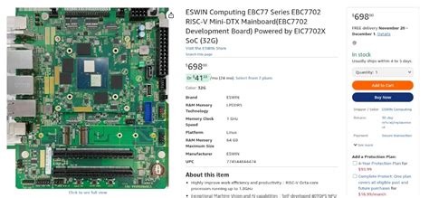 Eswin Launching Ebc7702 Mini Dtx Risc V Board With Dual Die Eic7702x
