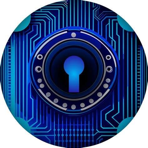 Modern Technology Lock Cybersecurity Crop Out Icon PNG
