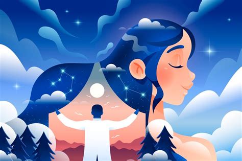 세계 정신 건강의 날 인식 배경 무료 벡터