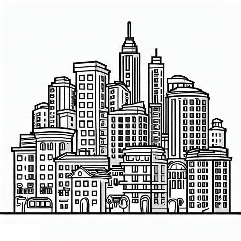 Desenhos De Edifícios Prédios Para Colorir Pintar E Imprimir Colorir Info