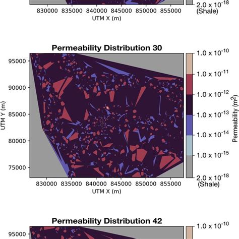 Permeability Contours Of Three Model Realizations Each Image Is A Download Scientific Diagram