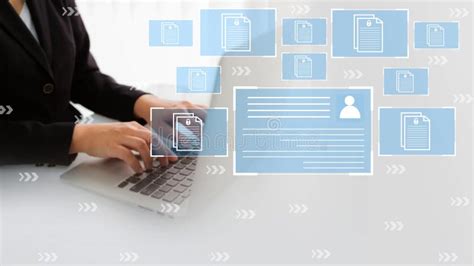 Corporate Data Management System And Document Management System With Employee Privacy Stock