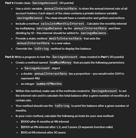Solved Part 1 Create Class 10 Points Use A Static