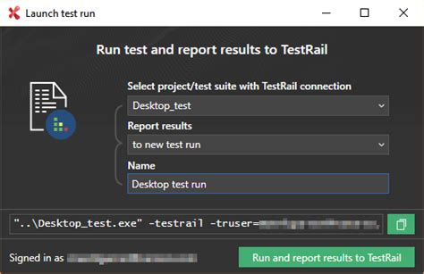 Running Tests And Reporting To TestRail Ranorex Studio