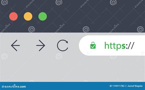 Browser Address Bar Showing Mandatory Protocol Secure Web