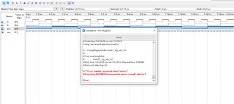 modelsim error intel community