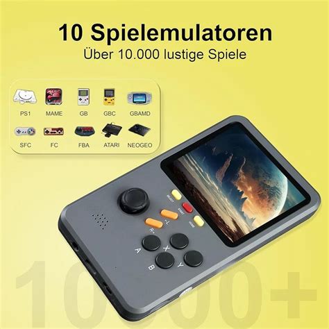 Welohas Q2 Retro Handheld Gaming Console 10 Classic Emulator Neu Gemäss Beschreibung In