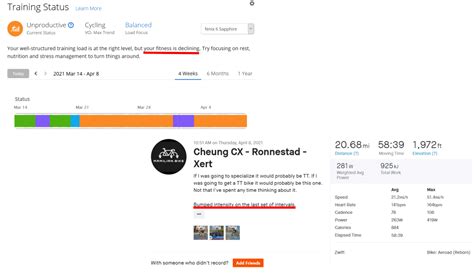 Reconciling Garmin Training Status Mamilian