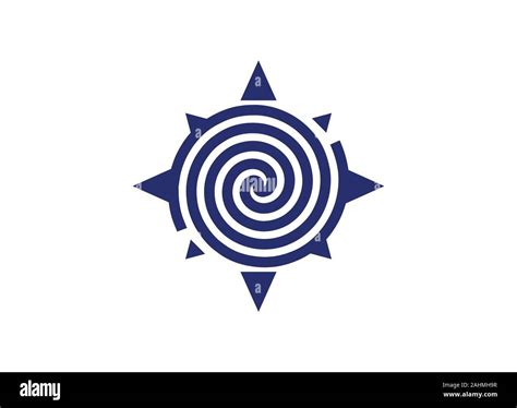 Compass Logo Vector Icône Symbole De La Navigation Moderne Modèle De