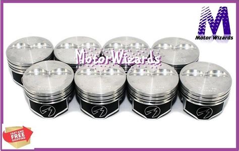 Speed Pro Hypereutectic H631cp30 Pistons 8 Pack Flat Top For Sbc Chevy