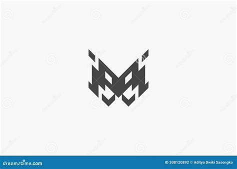 Geometric Technology Monster Face Logo Stock Vector Illustration Of Graphic Monster 308120892