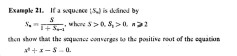 Solved Example 21 ﻿if A Sequence {sn} ﻿is Defined