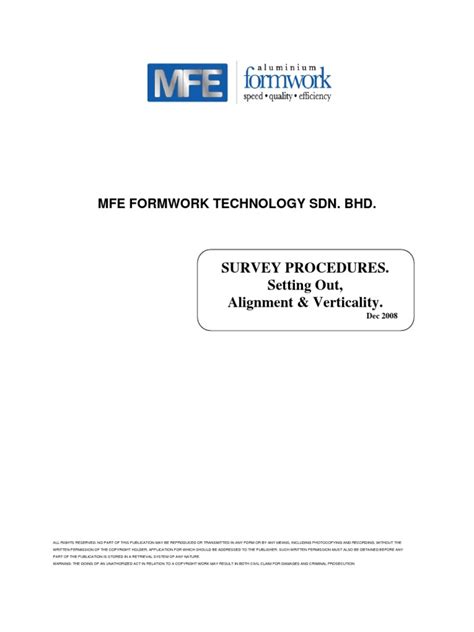 pdf survey procedures for mivan formwork dokumen tips