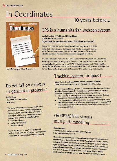 Coordinates A Resource On Positioning Navigation And Beyond Blog Archive Old Coordinates