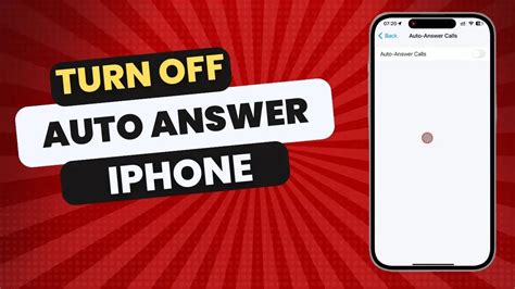 How To Turn Off Auto Answer On Iphone