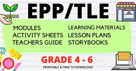 Epp Tle Learning Materials From Lrmds Grade 4 6 Free Download Deped Click
