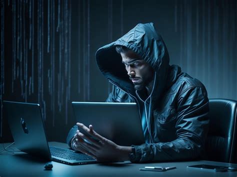 Premium Ai Image Cyber Security Hacker
