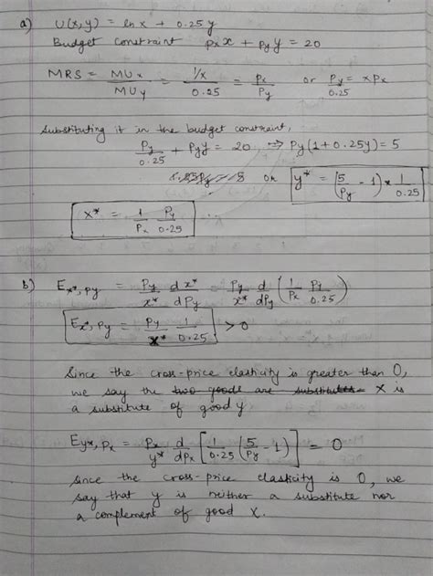 Your Utility Function Over X And Y Is U X Y L Wizedu