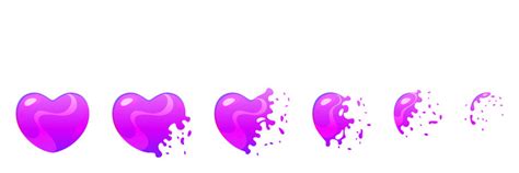 Bubble Burst Sprites For Animation Royalty Free Vector Image