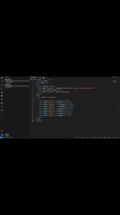 Border Style Using Css Htmltutorial Htmlfullcourse Coding Programming Javascript