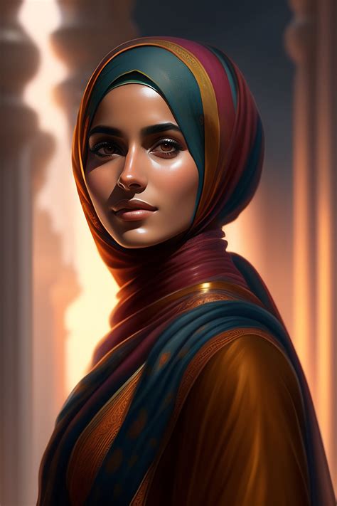 Muslim Hijab Girl Art