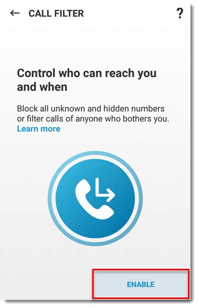 KB Set Up Call Filter In ESET Mobile Security For Android