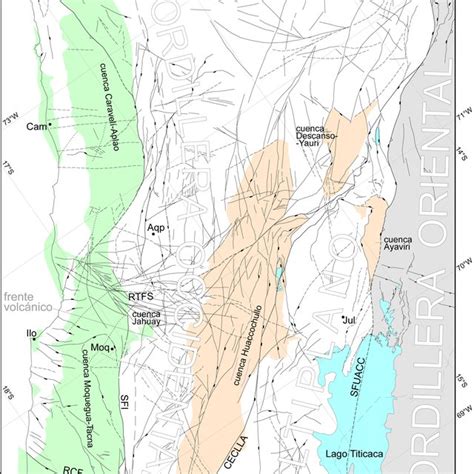 Pdf Estructura Tectonica Del Sur Del Peru Antearco Arco Y