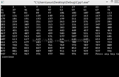 1000以内所有素数的求解与实现 Csdn博客