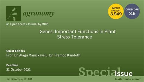 Agronomy Mdpi On Linkedin Specialissue Mdpi Plants Plantscience