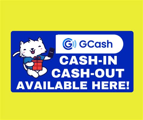 Signages Gcash Cash In Cash Out Laminated Halfmakapal 250micgcash