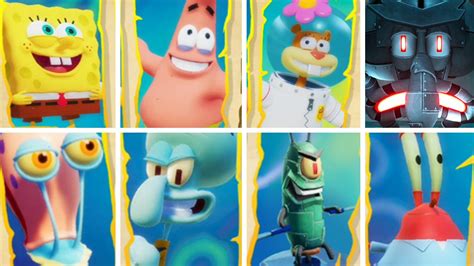 Spongebob Battle For Bikini Bottom Rehydrated All Characters Multiplayer Youtube