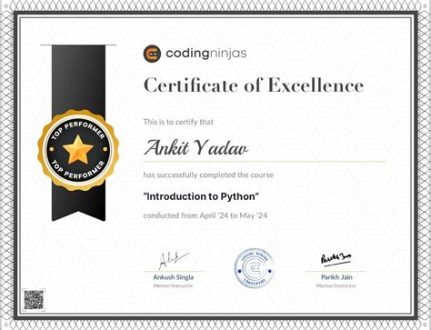 Ankit Yadav On Linkedin Completed Python With 91 Marks