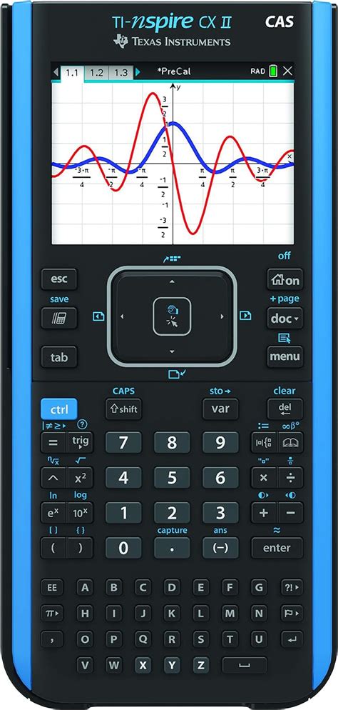 TI Graphing Calculator TI Nspire CXII CAS Graphing Calculator TI Nspire CX II CAS Amazon Com