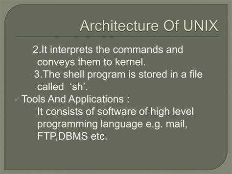 Unix Operating System Ppt