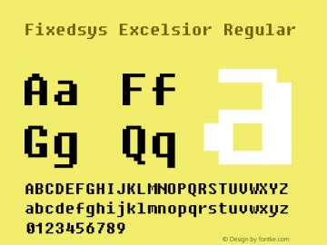 Fixedsys Excelsior Font Fixedsysexcelsioriiib Font Fixedsys Excelsior