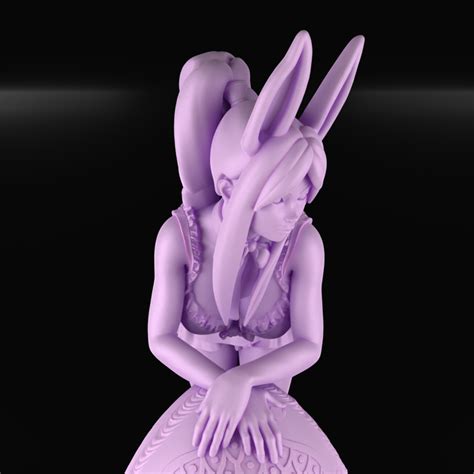 3d Printable Easter Bunny By The Miniature Underground